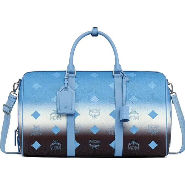 Mcm Gradation Visetos Weekender Bag - Della Robbia Blue