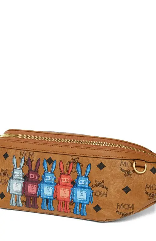 Mcm Fursten Belt Bag - Cognac