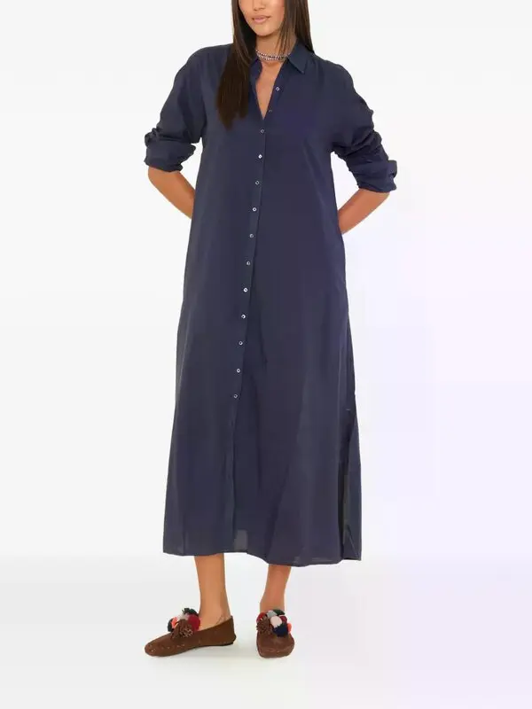 Xirena Boden Shirt Maxi Dress - Blue