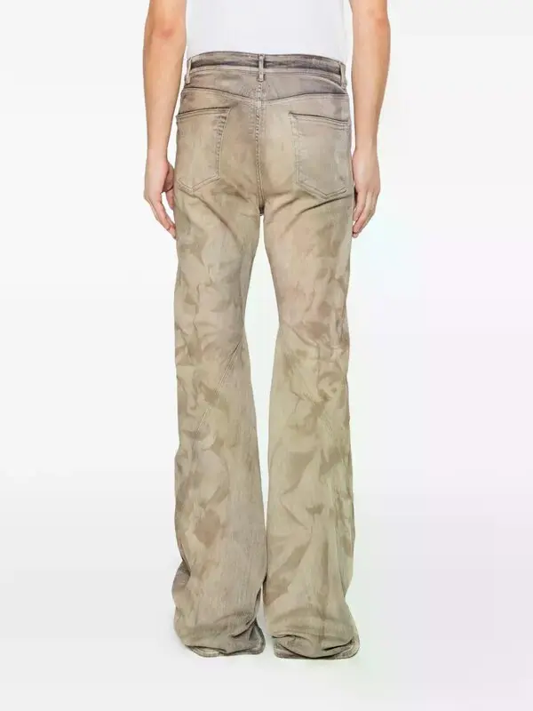 Rick Owens Washed Bootcut Jeans