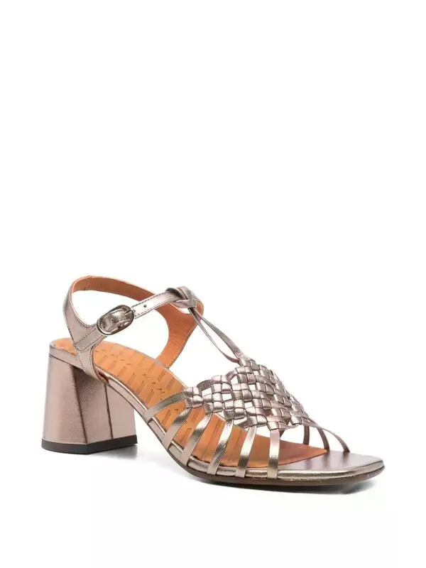 Chie Mihara Rybon Woven-strap Leather Sandals