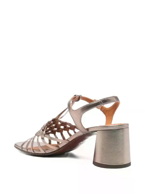 Chie Mihara Rybon Woven-strap Leather Sandals