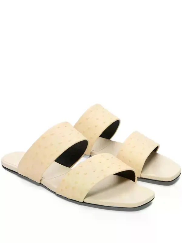 Loulou De Saison Jako Textured Straps Sandals - Neutrals