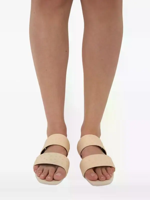 Loulou De Saison Jako Textured Straps Sandals - Neutrals