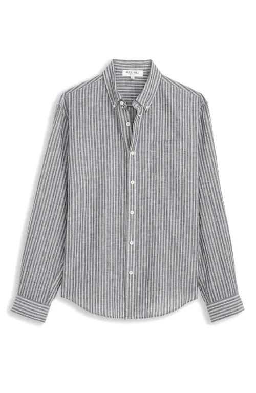 ALEX MILL Mill Stripe Chambray Button-down Shirt