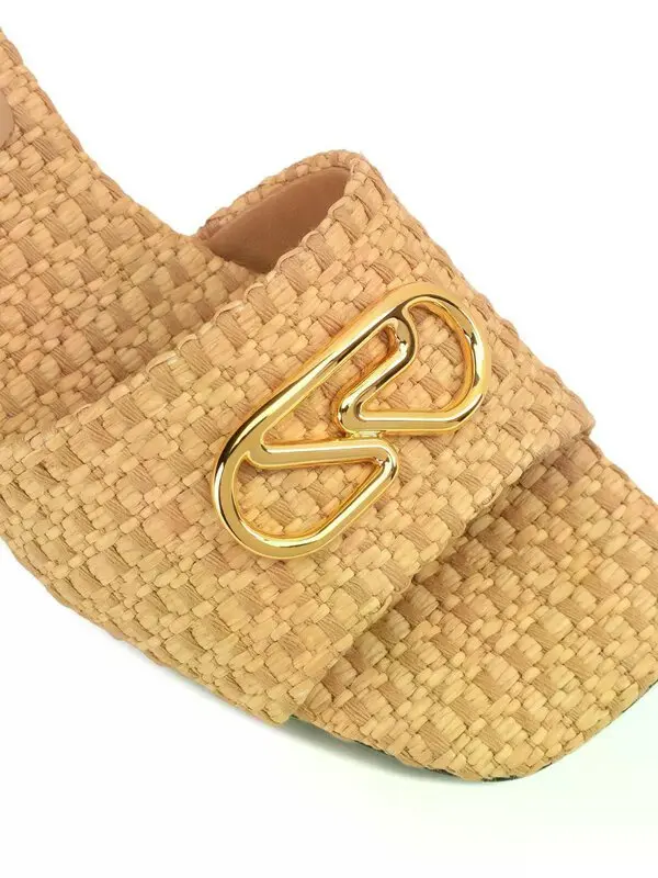 SERGIO ROSSI 55mm Surge Block-heel Mules - Neutrals