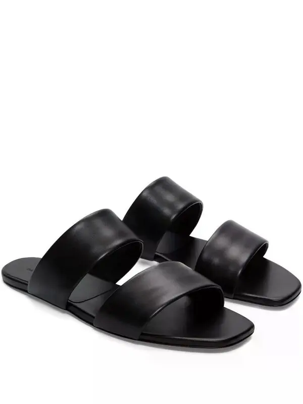 Loulou De Saison Kairo Top-strap Flat Sandals - Black