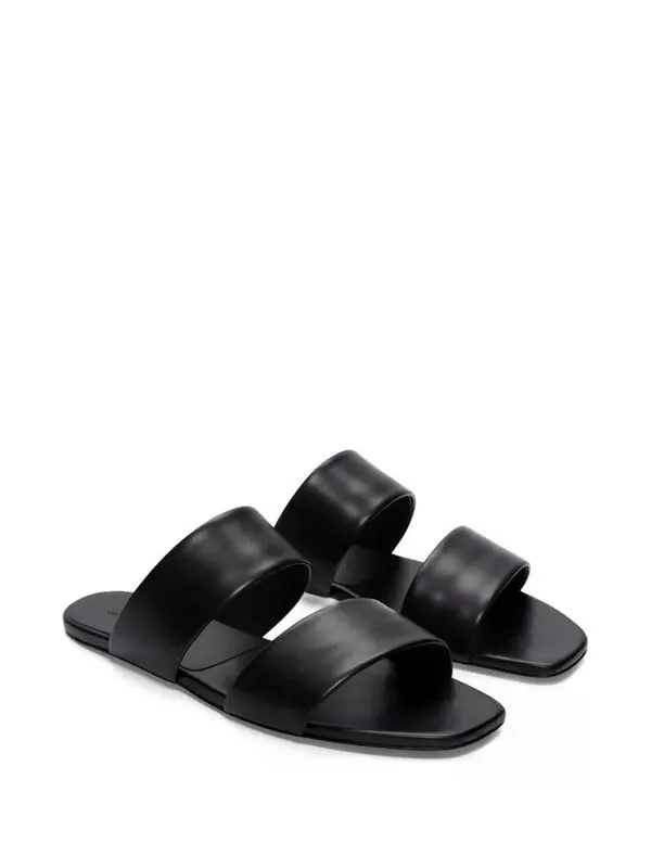 Loulou De Saison Kairo Top-strap Flat Sandals - Black