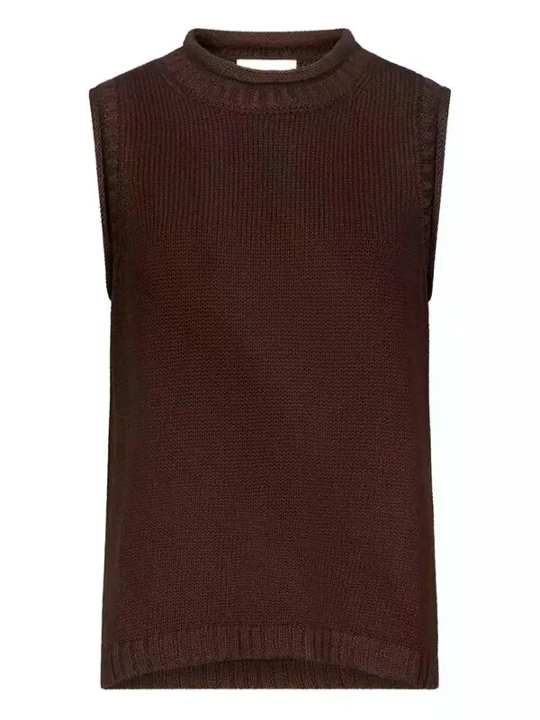 Loulou De Saison Effy Rolled Collar Ribbed Top - Black