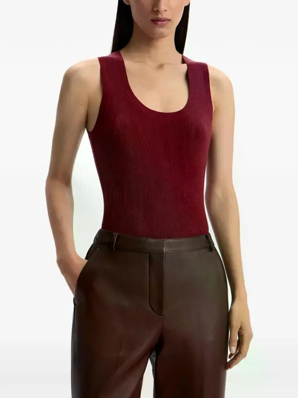 12 STOREEZ Merino Tank Top - Red