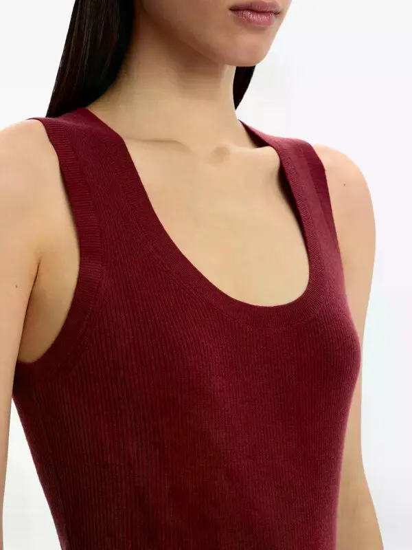 12 STOREEZ Merino Tank Top - Red