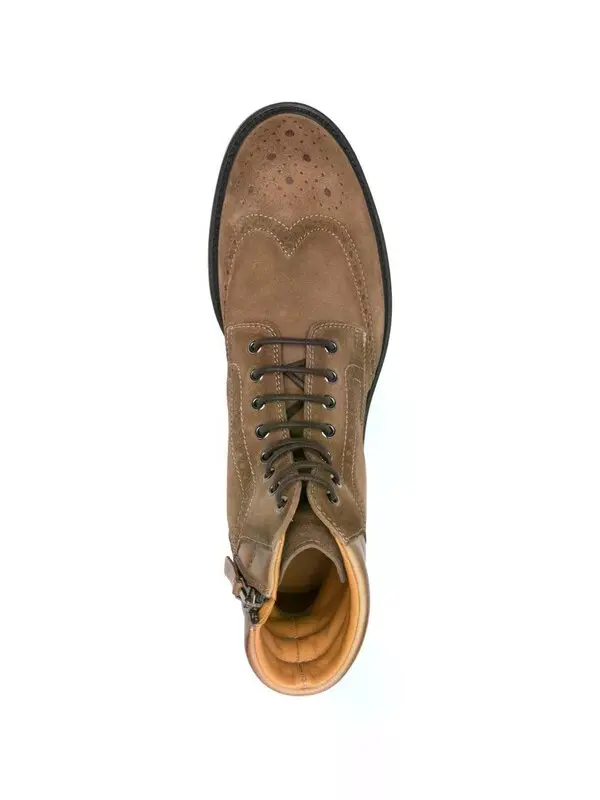 Magnanni Suede Brogue Sneakers
