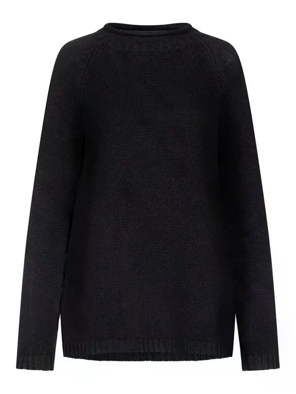 Loulou De Saison Raglan-sleeve Ribbed Sweater - Black