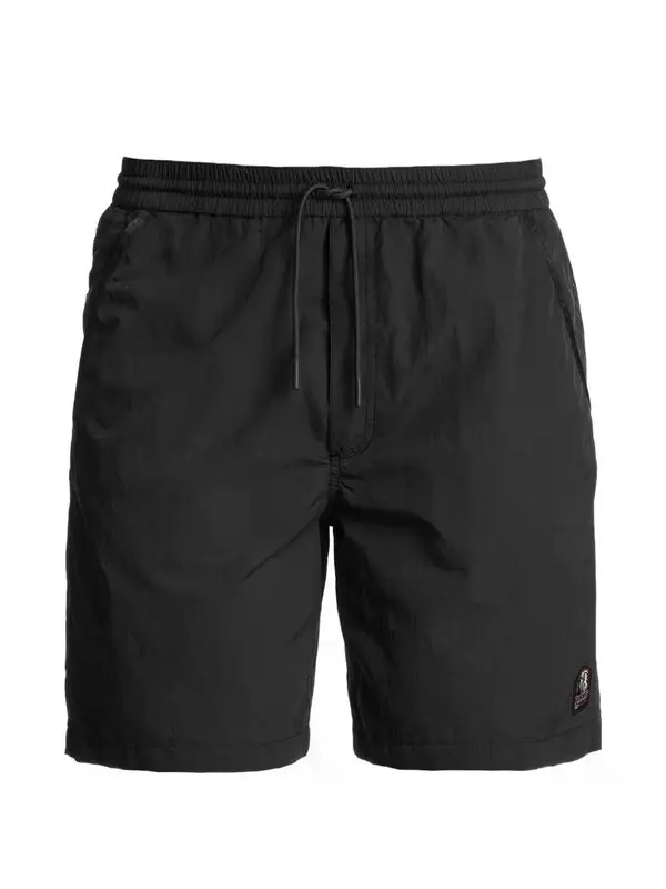 PARAJUMPERS Logo Patch Swim Shorts - Black