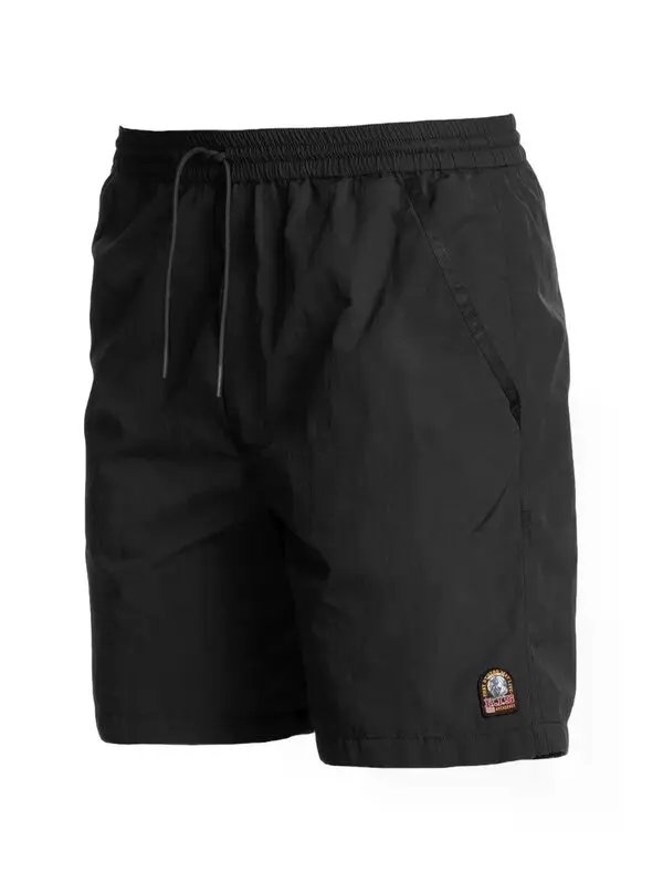PARAJUMPERS Logo Patch Swim Shorts - Black