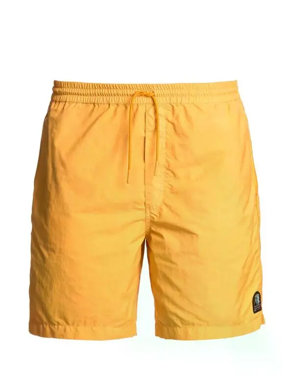 PARAJUMPERS Logo-patch Swim Shorts - Yellow