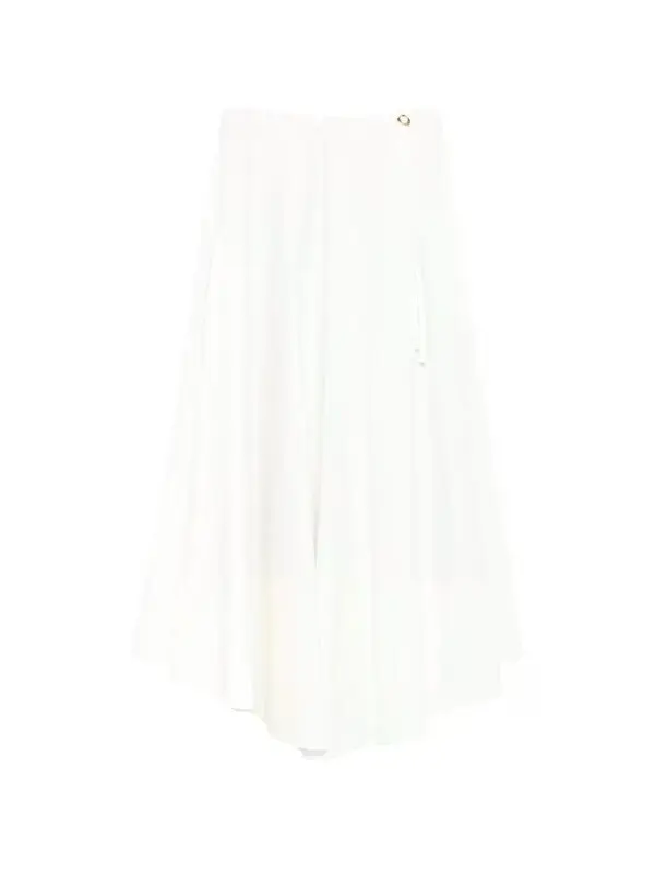 Agnona Tie-detail Maxi Skirt - White