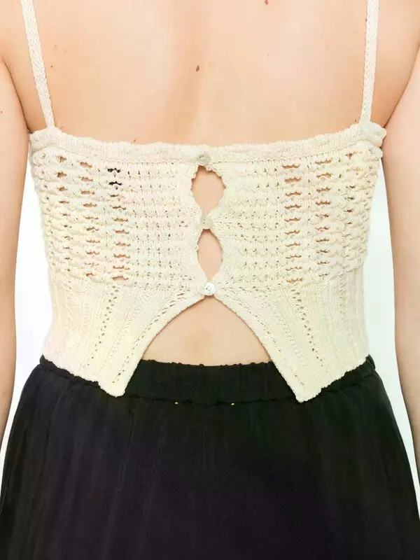 FORTE_FORTE Knitted Crop Top