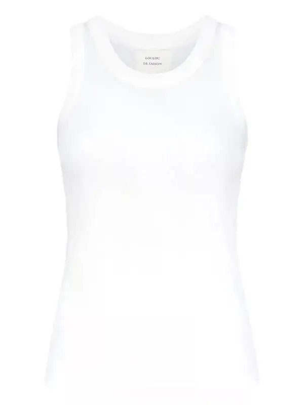 Loulou De Saison Embroidered Tank Top - White