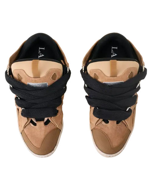 LANVIN Curb Canvas Sneakers - Orange