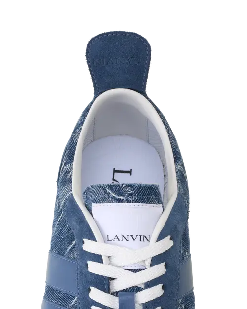 LANVIN Lunar Year Bumpr Denim Sneakers - Blue