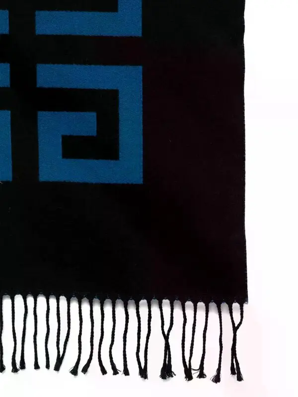 Givenchy Fringe-hem Scarf - Black