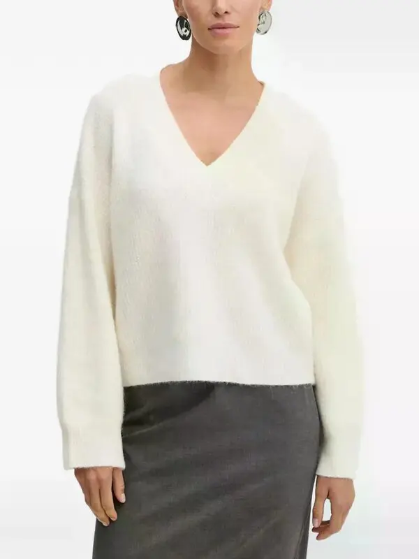 GESTUZ V-neck Long-sleeve Sweater