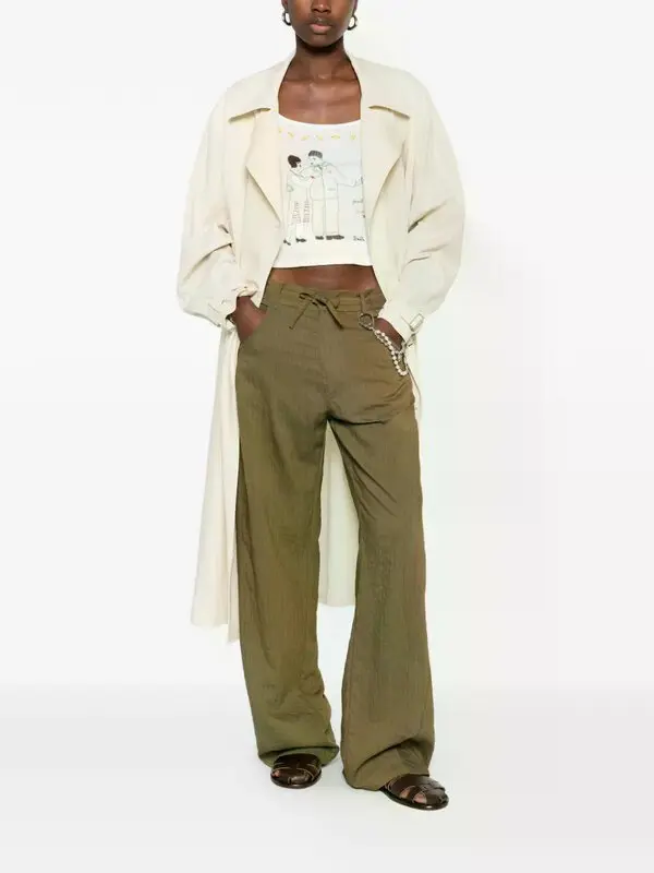 DARKPARK Iris Paper Bag Striped Trousers