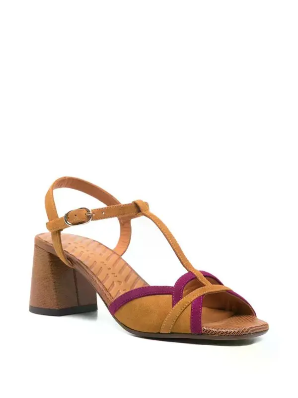 Chie Mihara Ryejo T-strap Leather Sandals - Neutrals