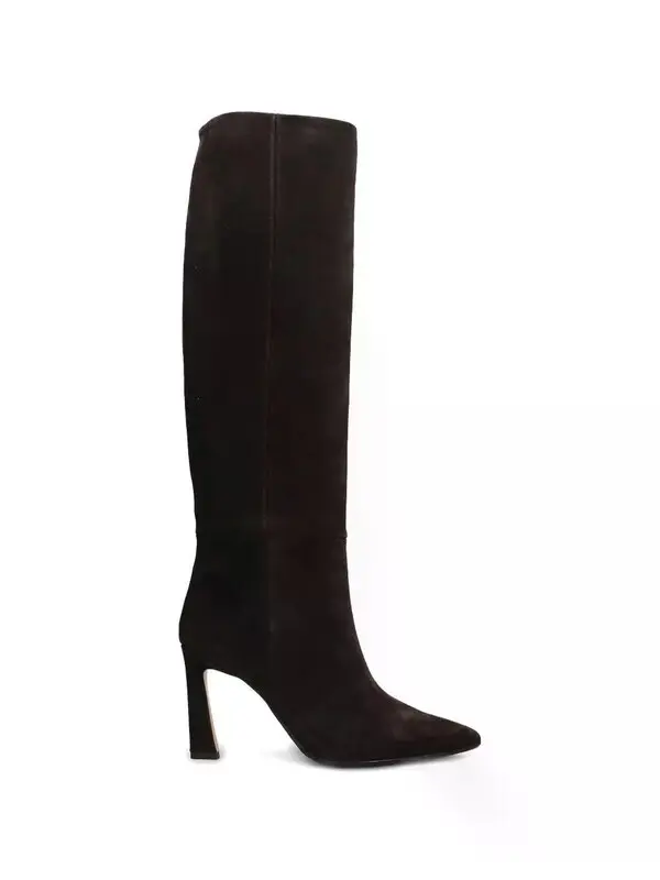 ANNA F. Suede High Heel Boots