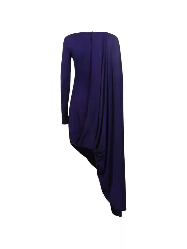 Sportmax Draped Jersey Midi Dress - Blue
