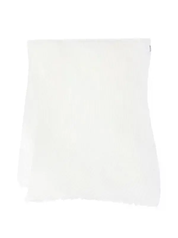 Issey Miyake Feather Pleated Scarf - Neutrals