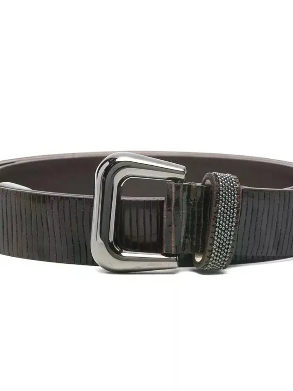 Brunello Cucinelli Embossed-leather Belt