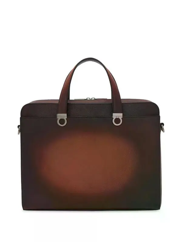 FERRAGAMO Gancini Briefcase - Brown