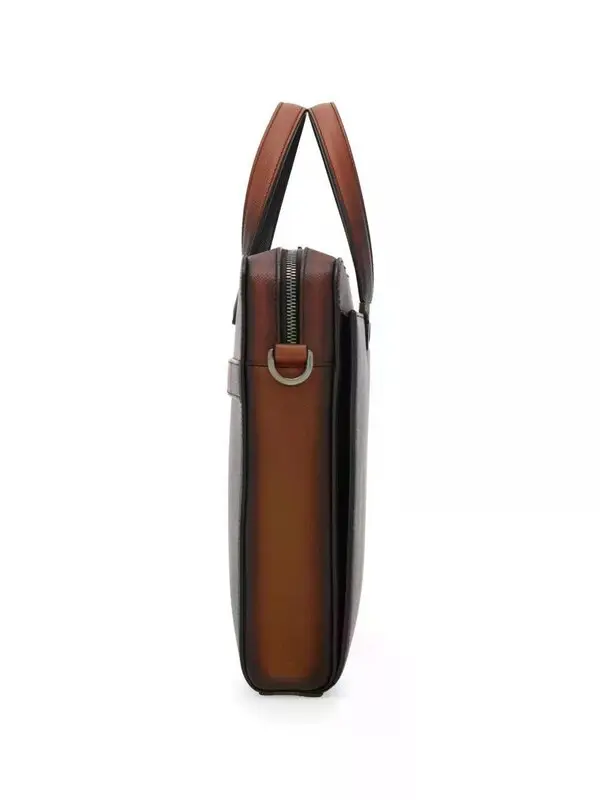 FERRAGAMO Gancini Briefcase - Brown