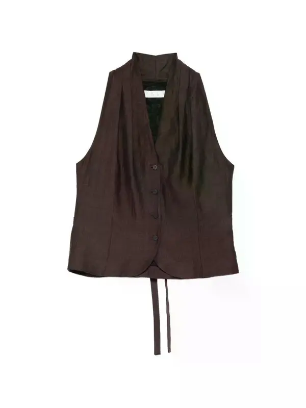 TELA Button Tie Waistcoat