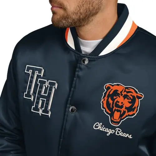 Tommy Hilfiger Chicago Bears Dante Satin Jacket