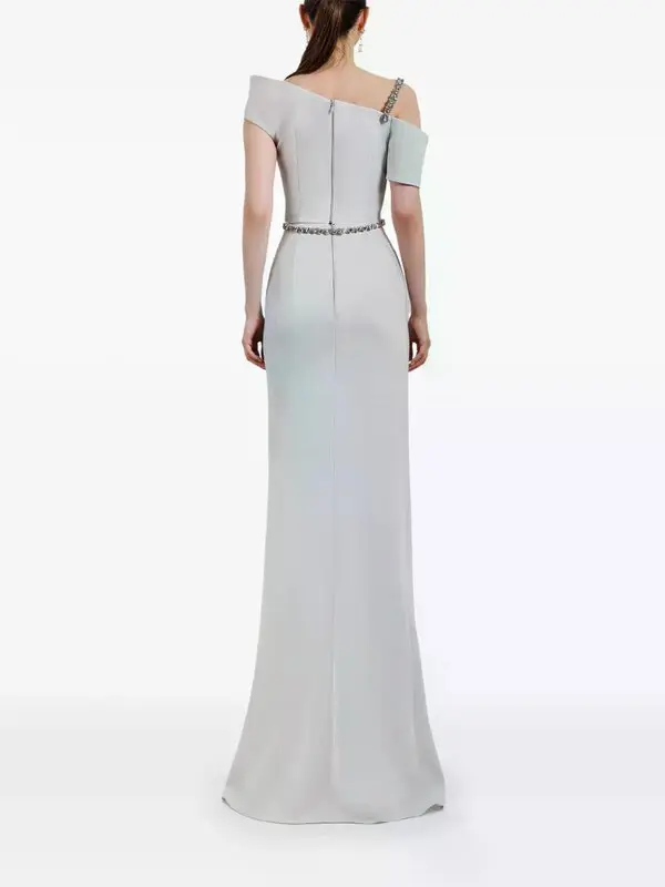 GEMY MAALOUF Asymmetrical Neckline Maxi Dress