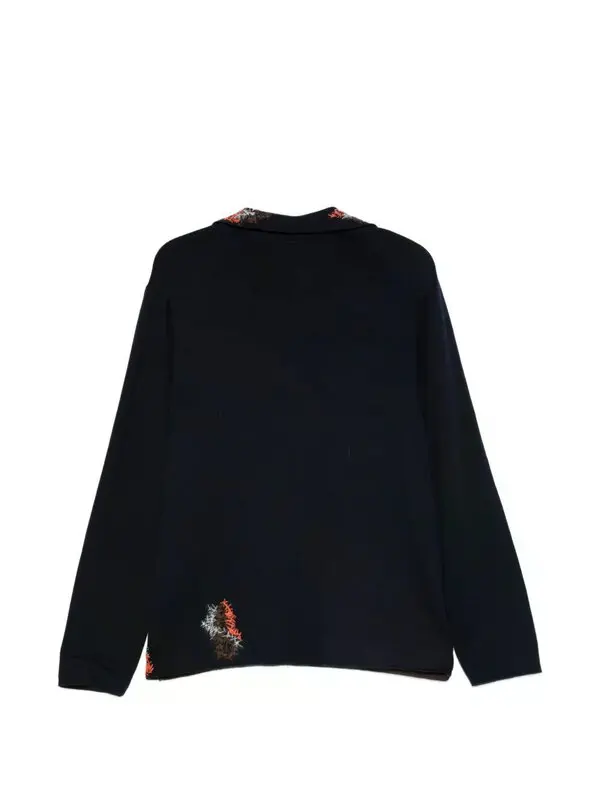 A.N.G.E.L.O. VINTAGE CULT Embroidered V-neck Sweater