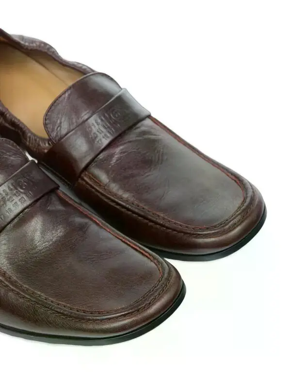 MAISON MARGIELA Penny Strap Leather Loafers