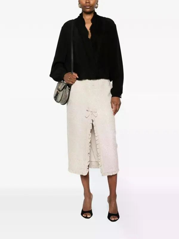 Valentino Garavani Lace-trim Blouse - Black