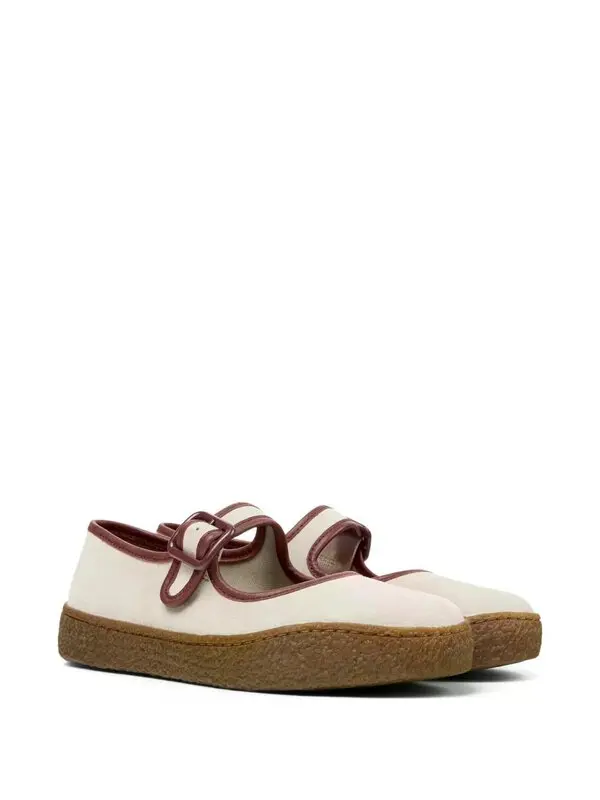 Camper Peu Terreno Buckle-strap Ballet Flats - Neutrals