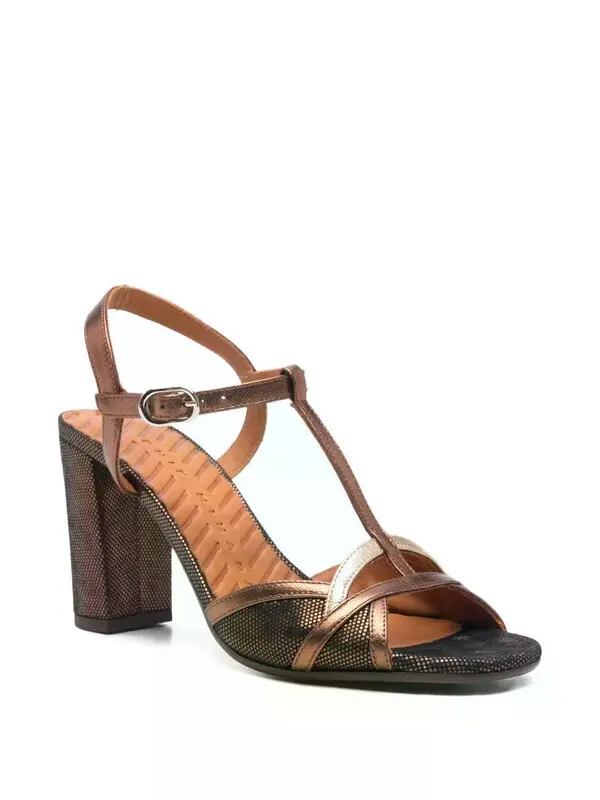 Chie Mihara Bejo T-strap Leather Sandals - Brown