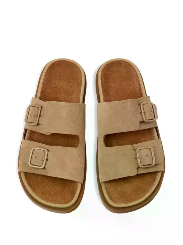 Camper Buckle Leather Sandals