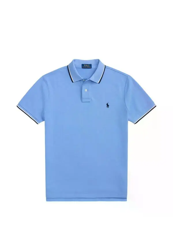 Polo Ralph Lauren Embroidered Short-sleeve Polo Shirt - Blue