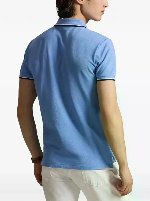 Polo Ralph Lauren Embroidered Short-sleeve Polo Shirt - Blue