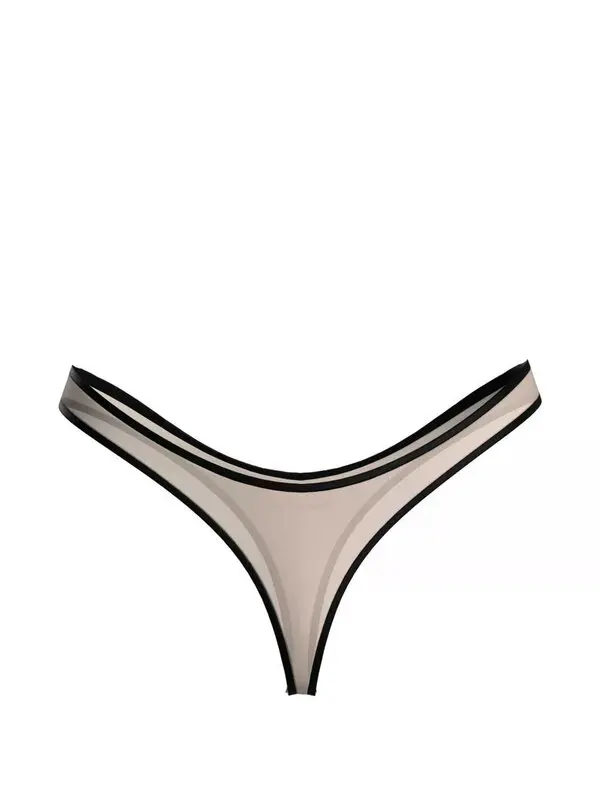 MAISON CLOSE La Parisienne Thong - Neutrals
