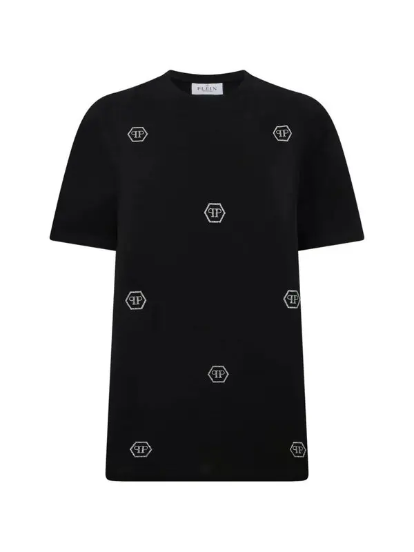 Philipp Plein Crystal-monogram T-shirt