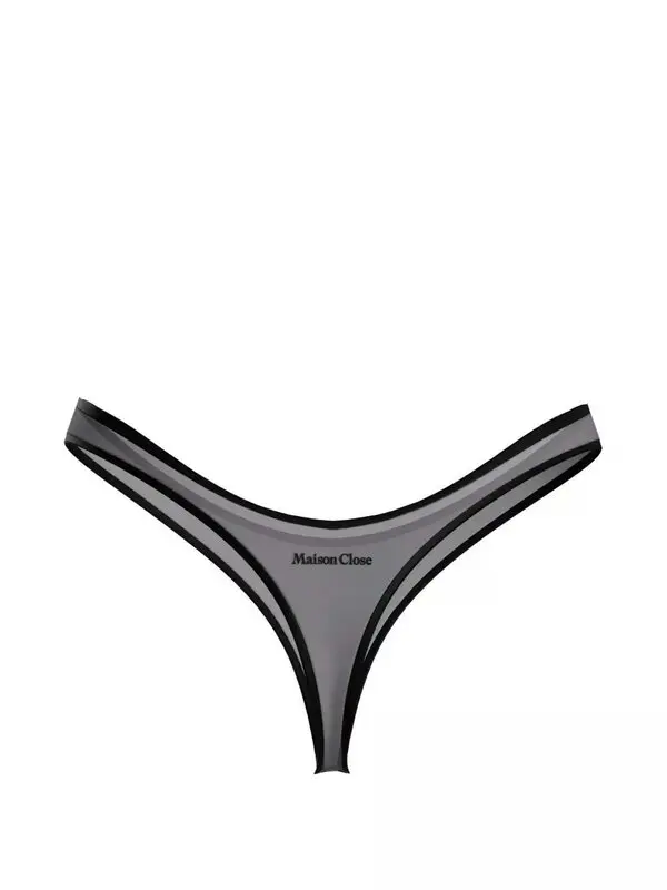 MAISON CLOSE La Parisienne Thong - Grey