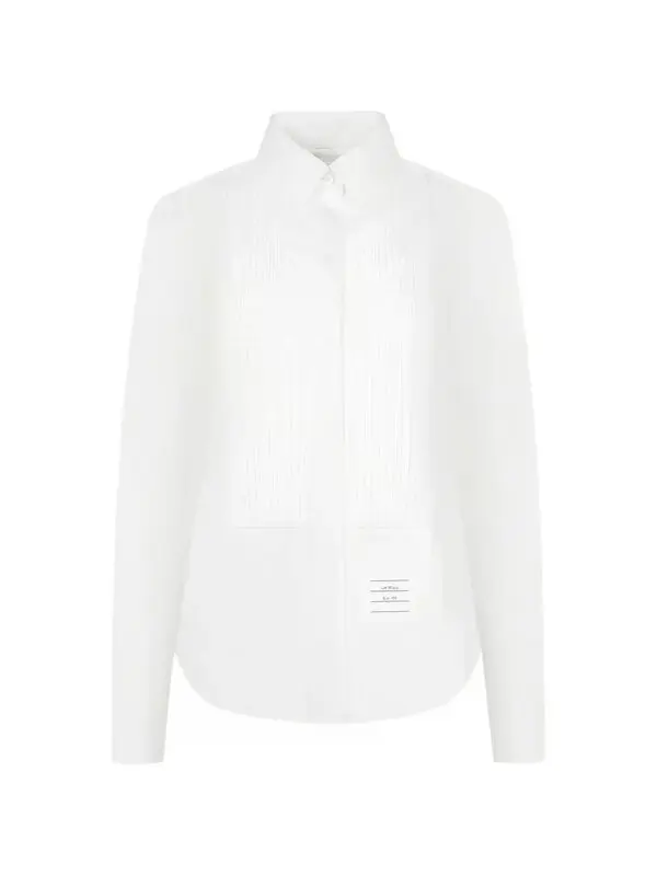 Thom Browne Pleated-bib Buttoned Shirt